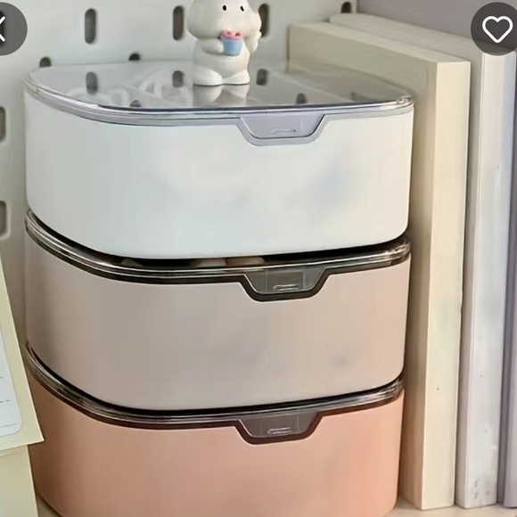 Storage & Organization | Stacking Storage Containers White Blush Pink ...